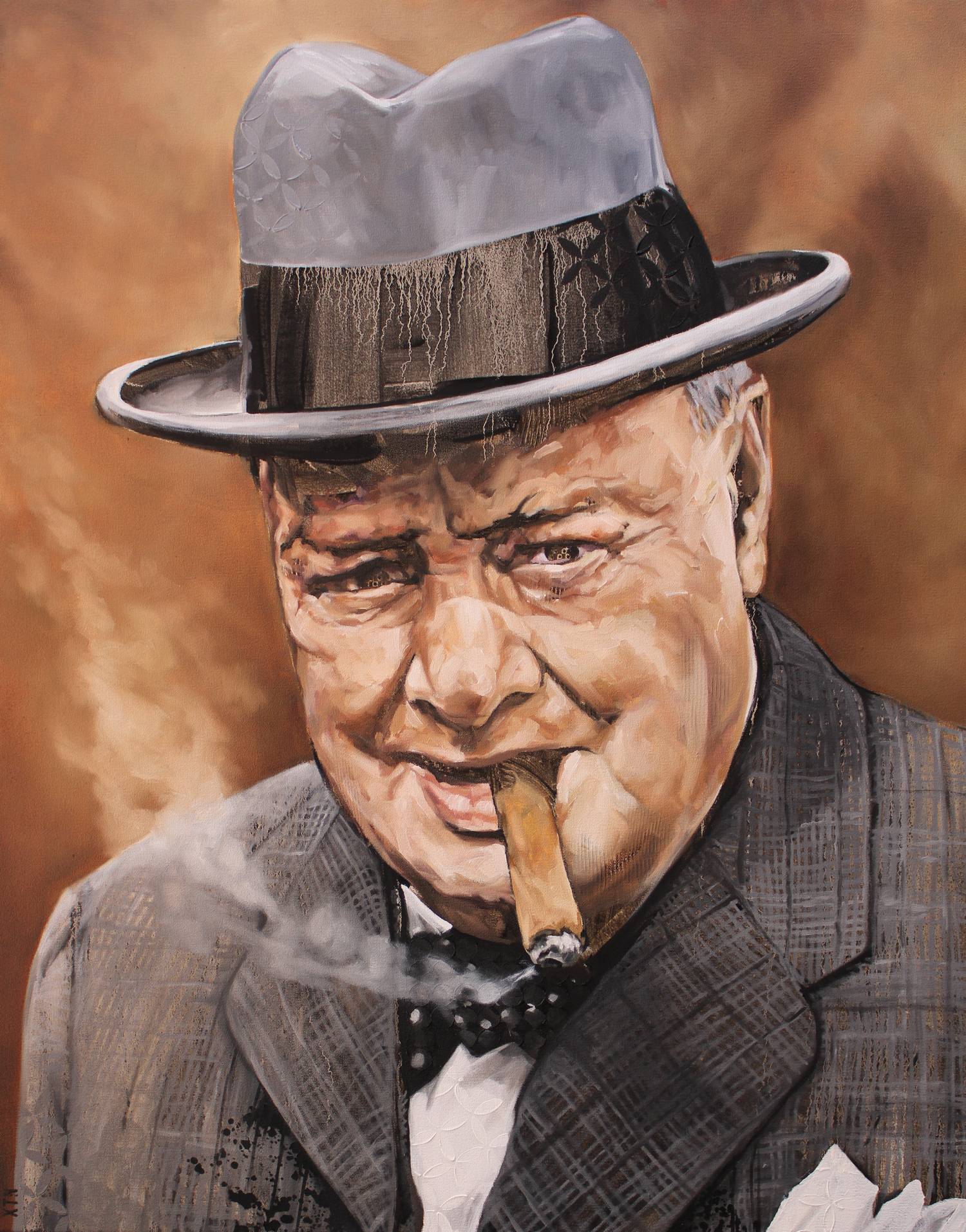 Corné Eksteen | Featured Artwork | Portrait of Winston Chruchill